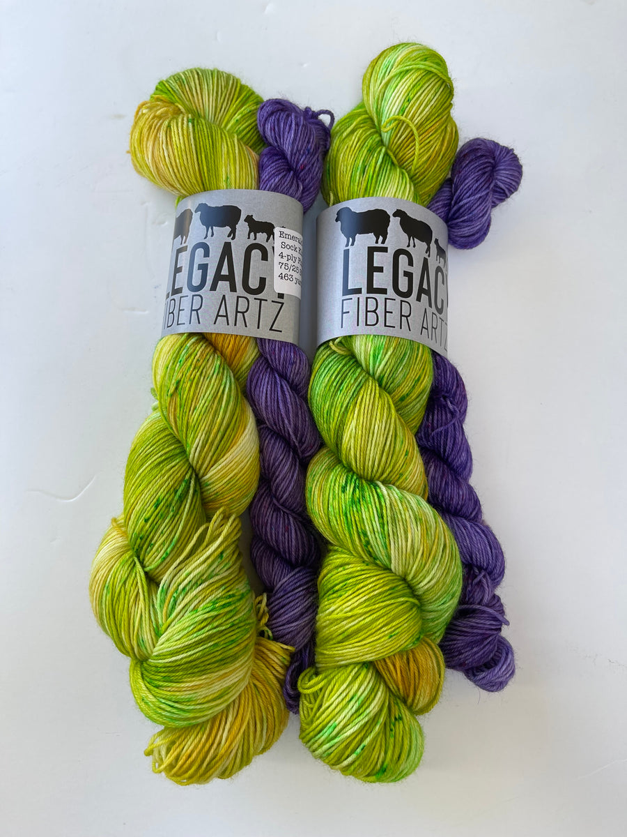 Emerald City Sock Kit – Legacy Fiber Artz