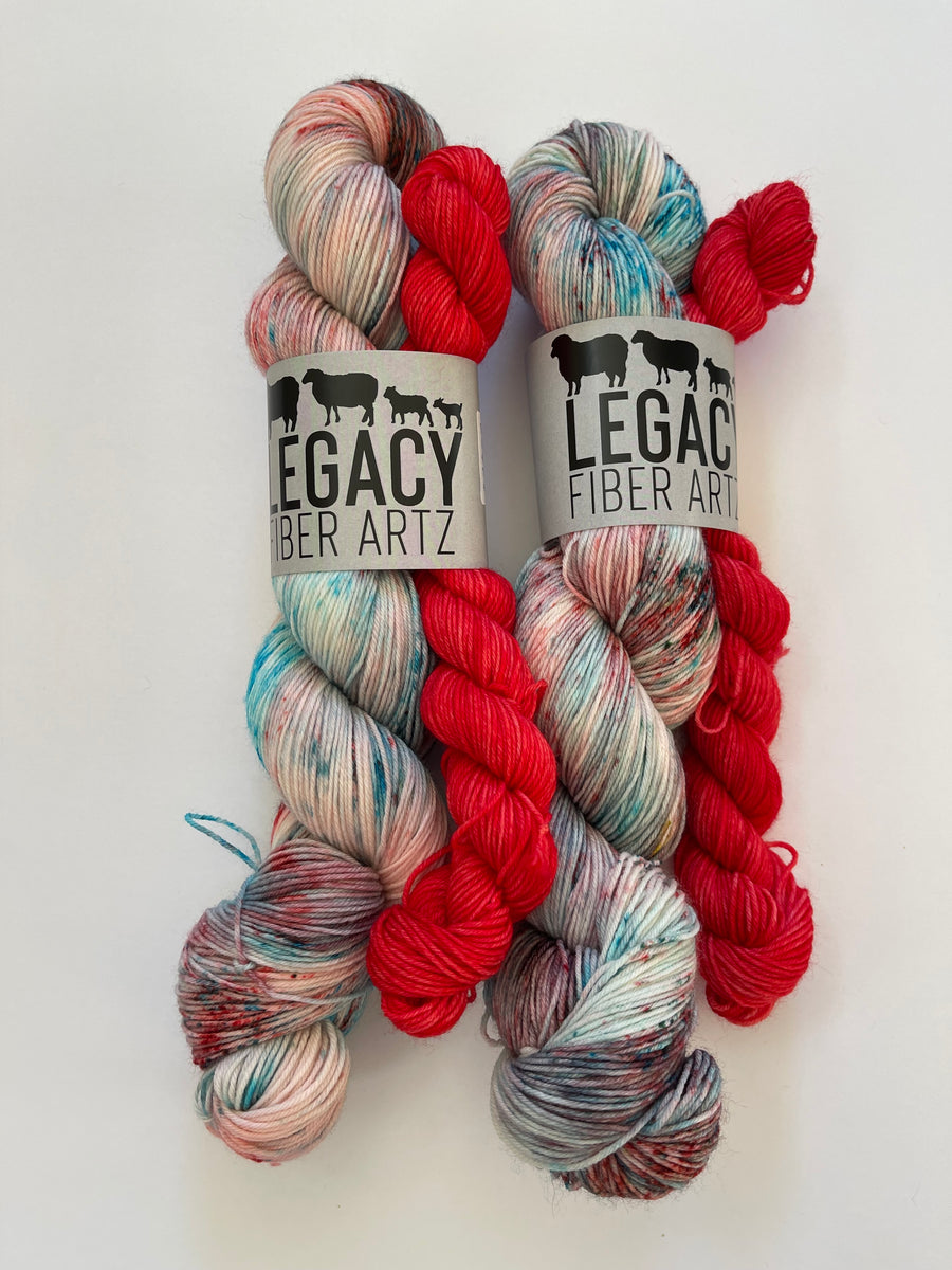Vintage Christmas Sock Set – Legacy Fiber Artz