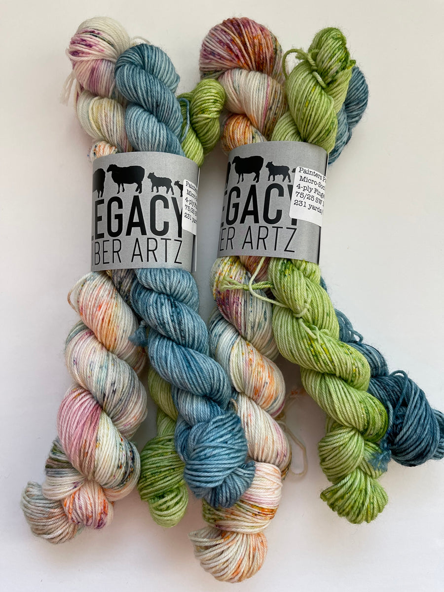 Painter's Palette Micro Sock Set – Legacy Fiber Artz