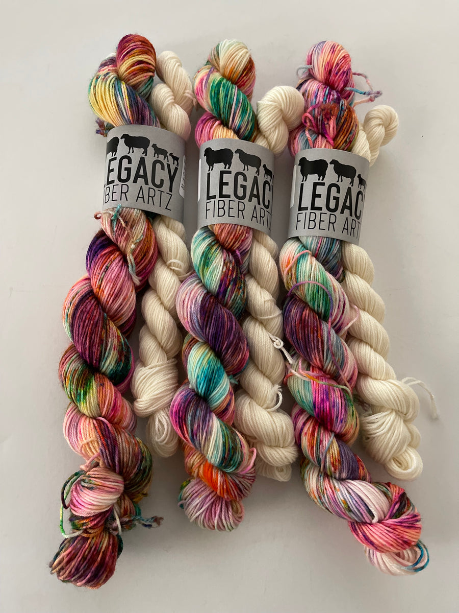 Skittles Micro Sock Set – Legacy Fiber Artz